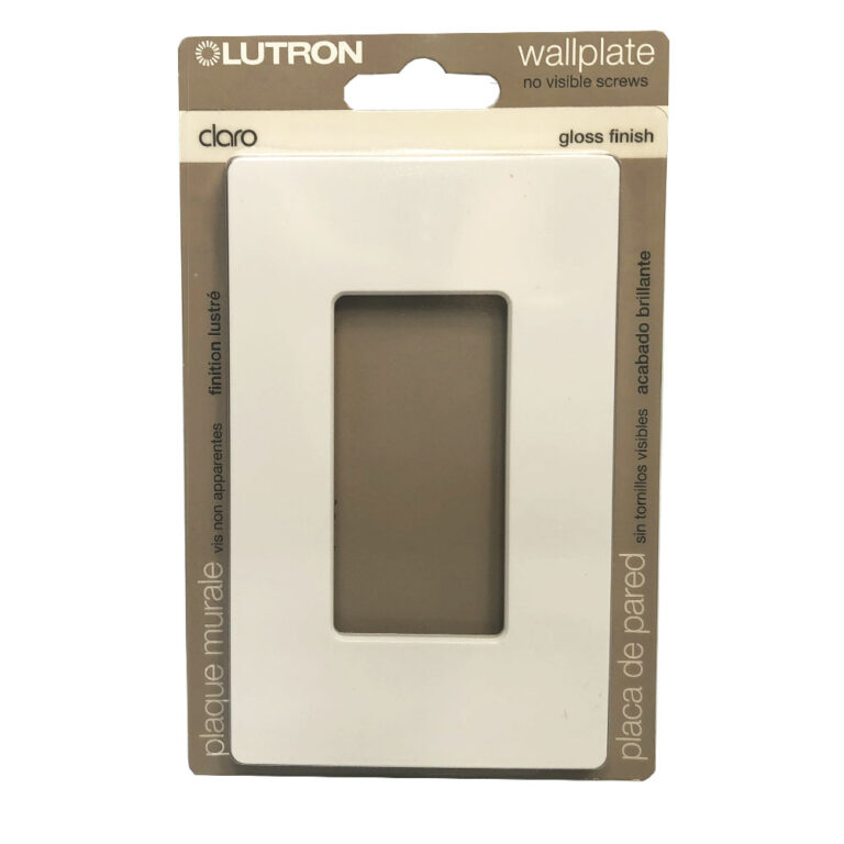 Placa de pared 1 espacio-Lutron Claro - diarmo